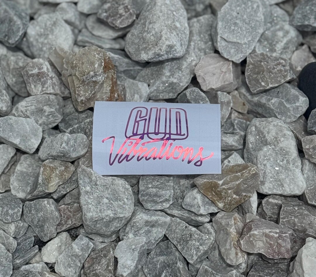 GUD Vibrations Car Vinyl Decal - Etsy