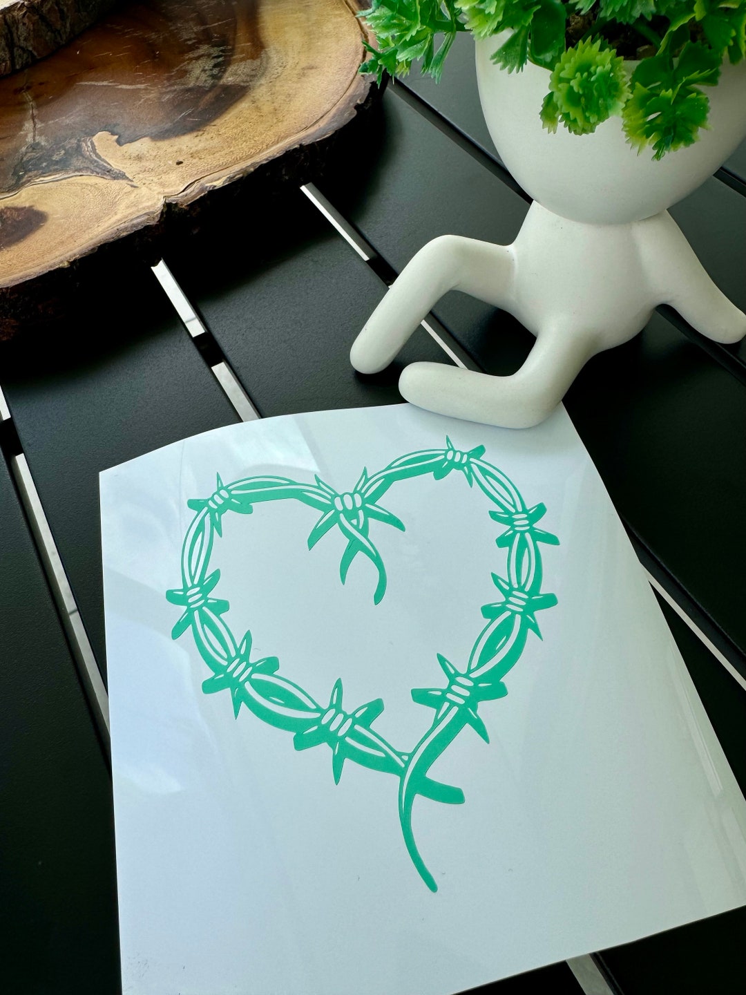 Heart Permanent Vinyl Decal - Etsy