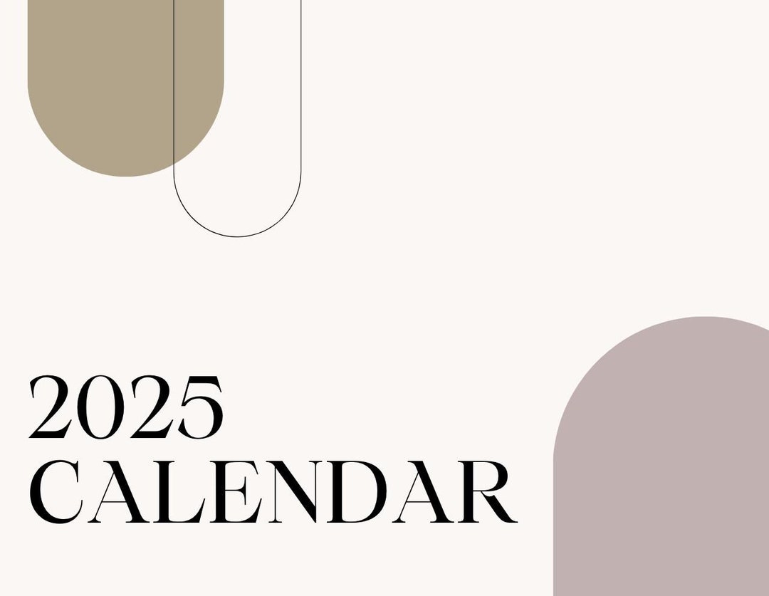 Multicolour Aesthetic Arches 2025 Boho Monthly Calendar - Etsy