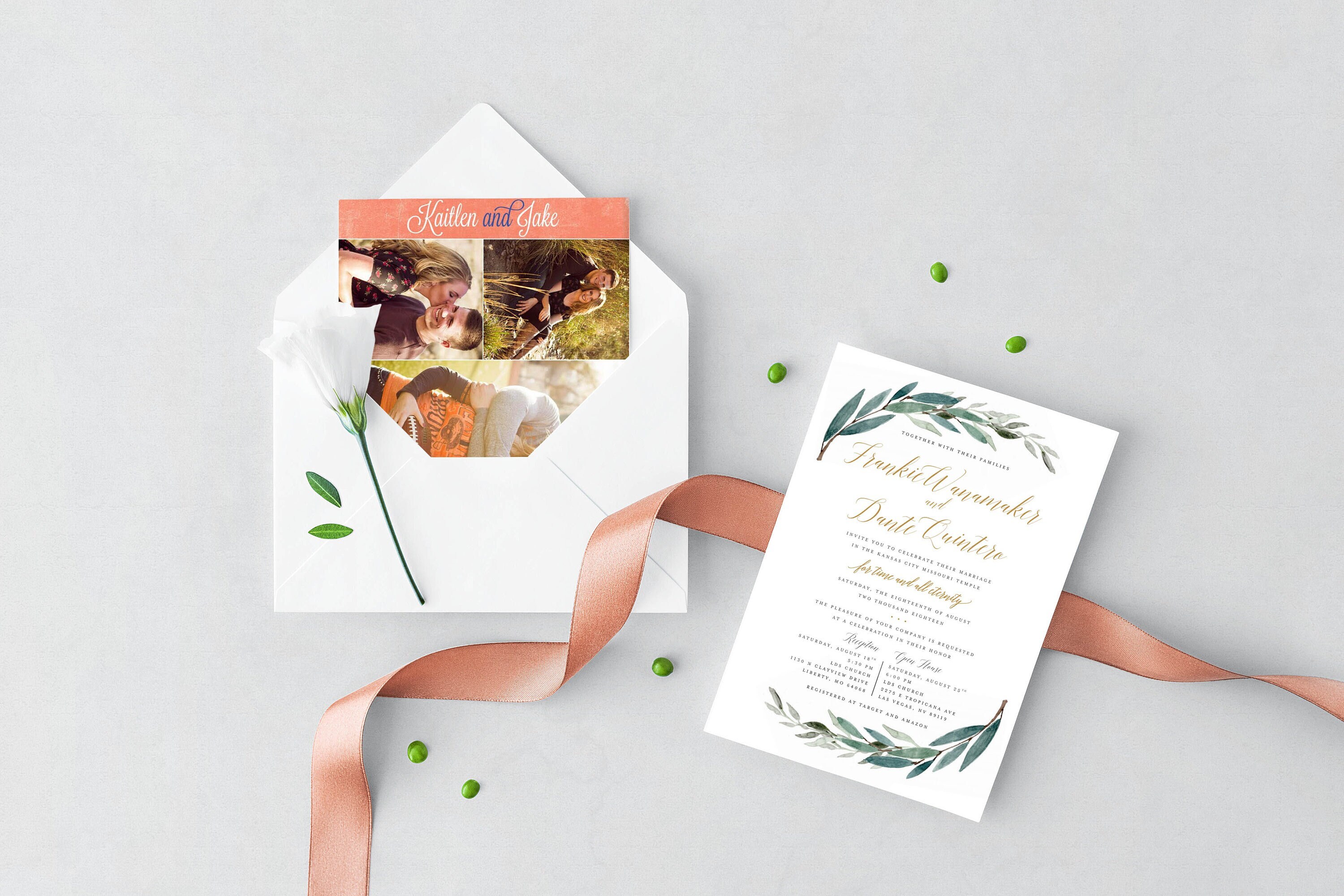 Canva Design Printing, Wedding Invitations, Full Color With Envelopes ...