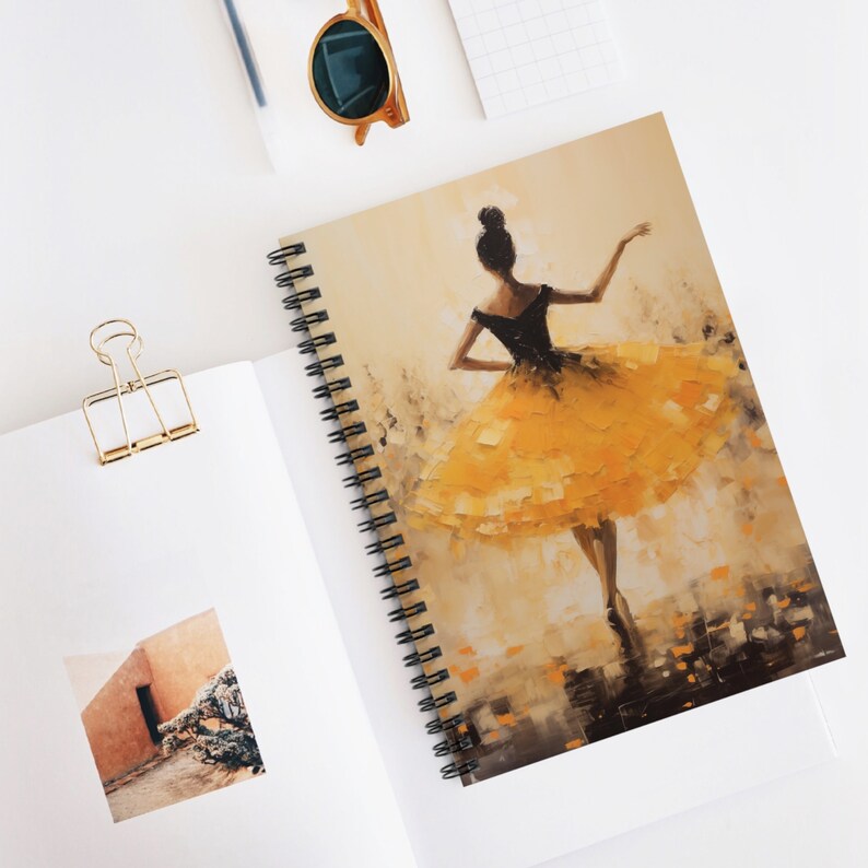 Ballerina Spiral Lined Notebook 6x8 Ruled Line Paper, Notes, Lists ...
