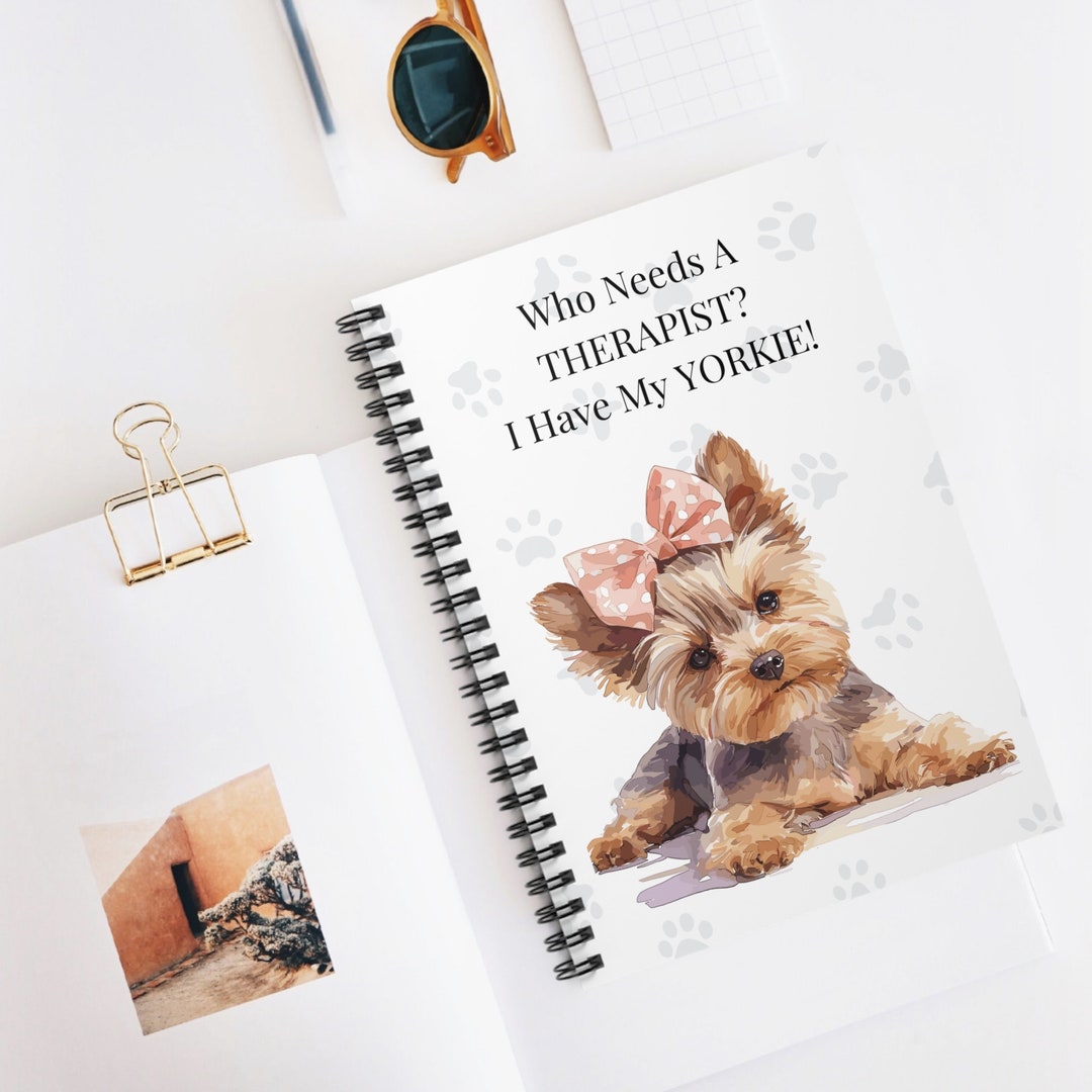 Yorkie Notebook, Spiral Lined Notebook, Ruled Line Paper, Notes ...
