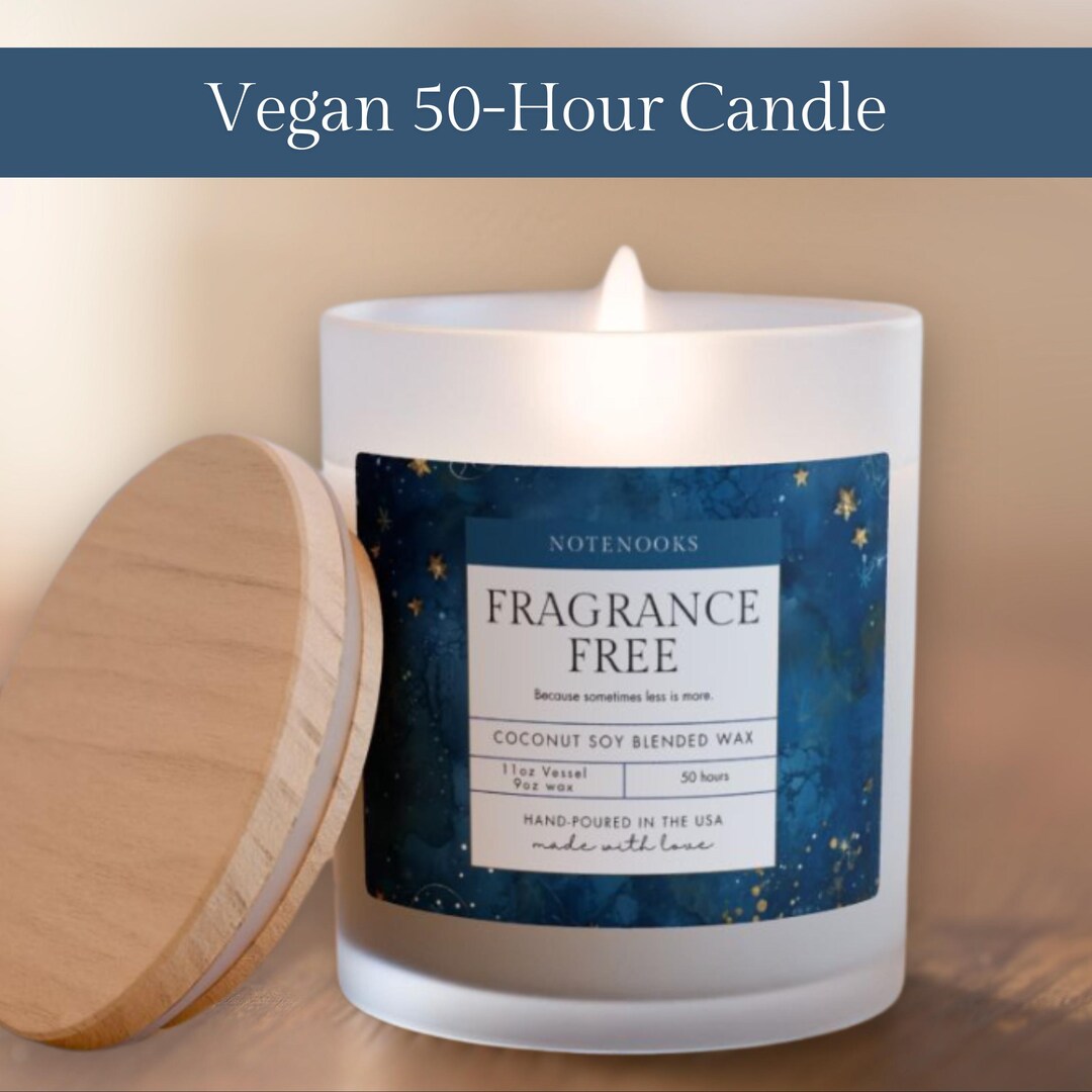 Eco-friendly Cinnamon Chai Candle Wood Wick Vegan Candle, Celestial ...