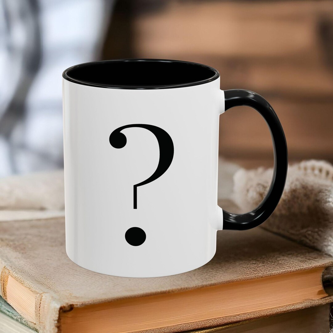 The Riddler, Question Mark Mug, DC Comics Inspired Ceramic, Coffee Mug ...