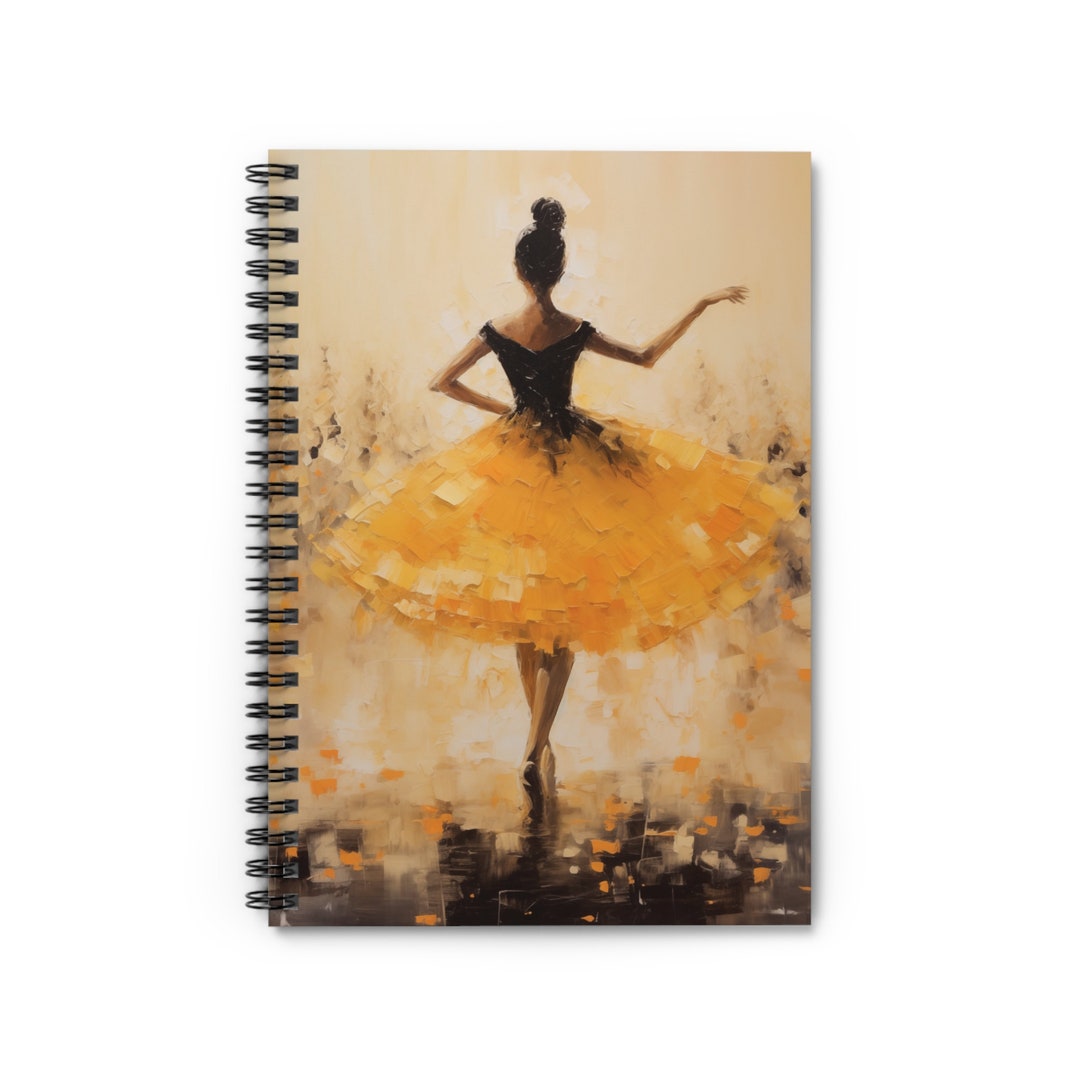 Ballerina Spiral Lined Notebook 6x8 Ruled Line Paper, Notes, Lists ...