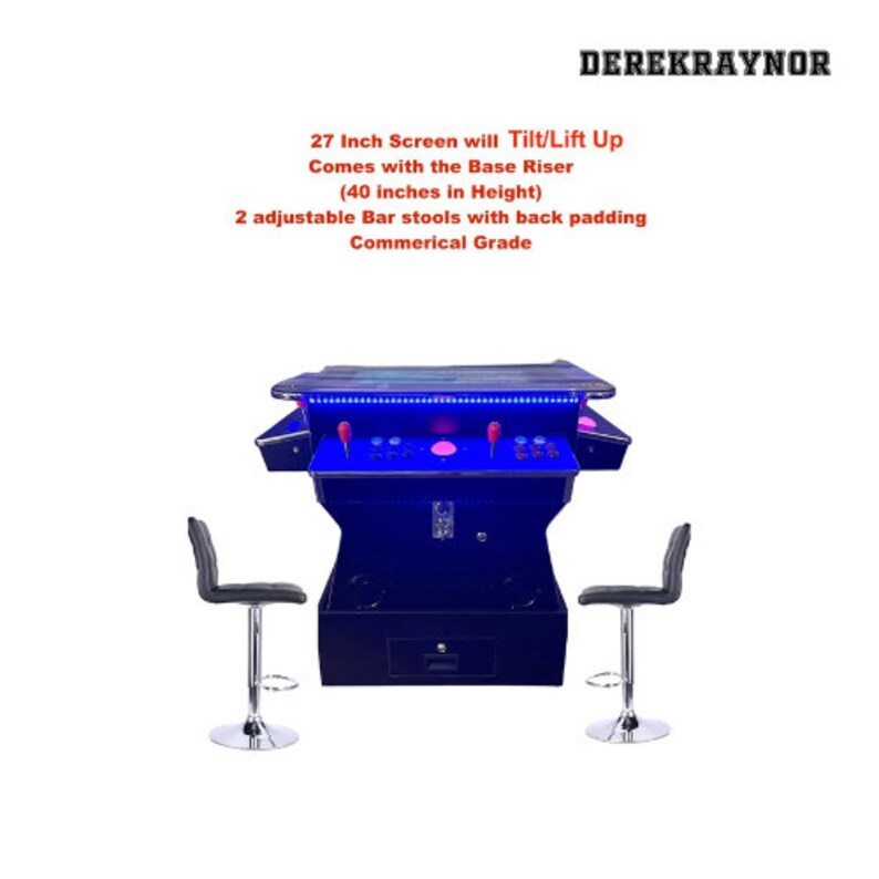 Large Commercial Cocktail Arcade Machine Games With Lift Up/tilt Screen ...