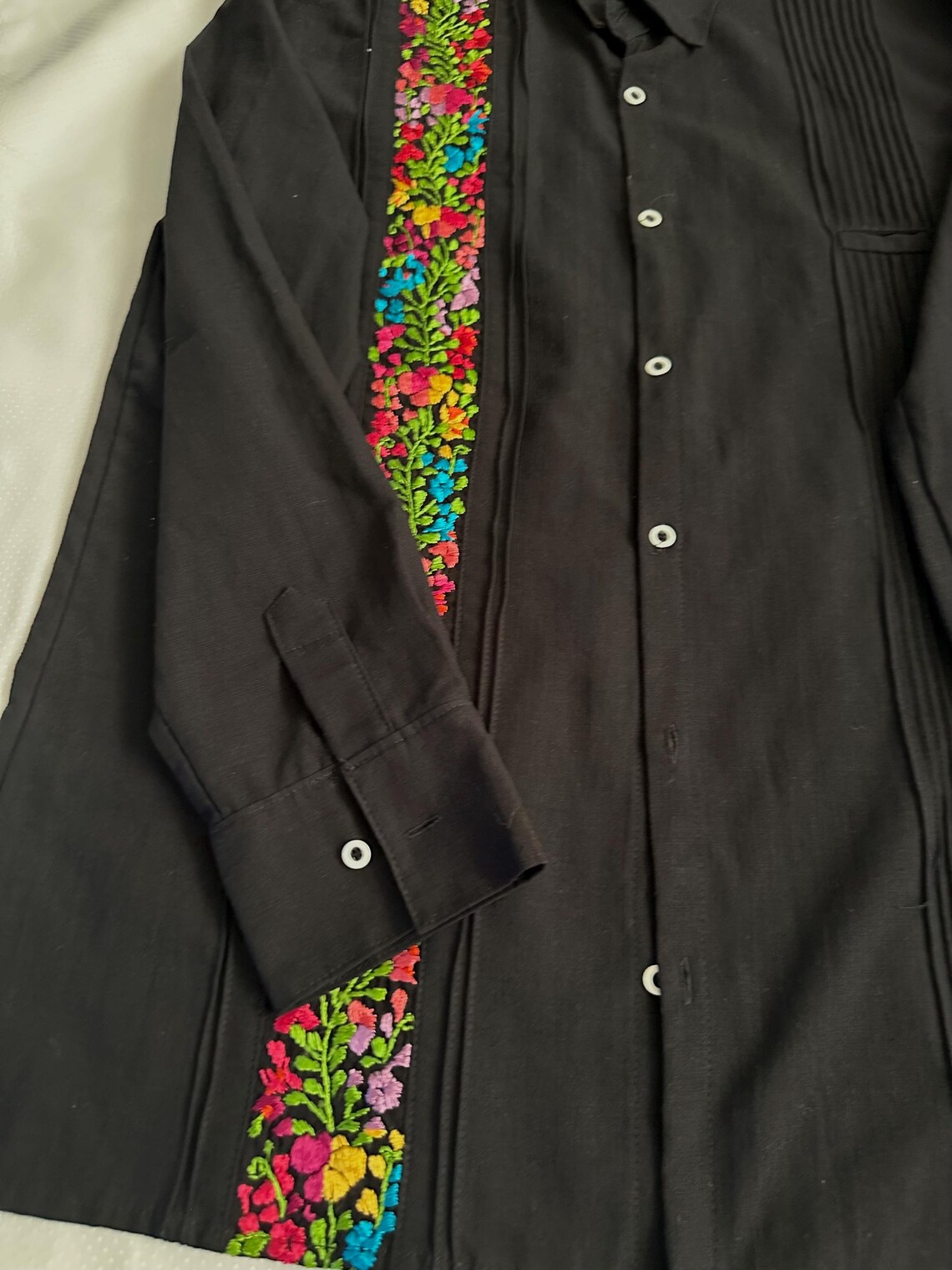 Oaxaca Men's Embroidered Guayabera Shirt Gift for Men Husband Great ...