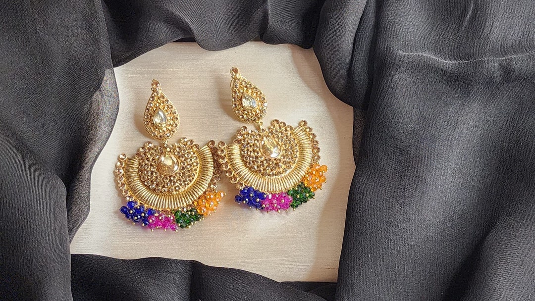 Pakistani/ Indian Traditional Pair of Earings - Etsy