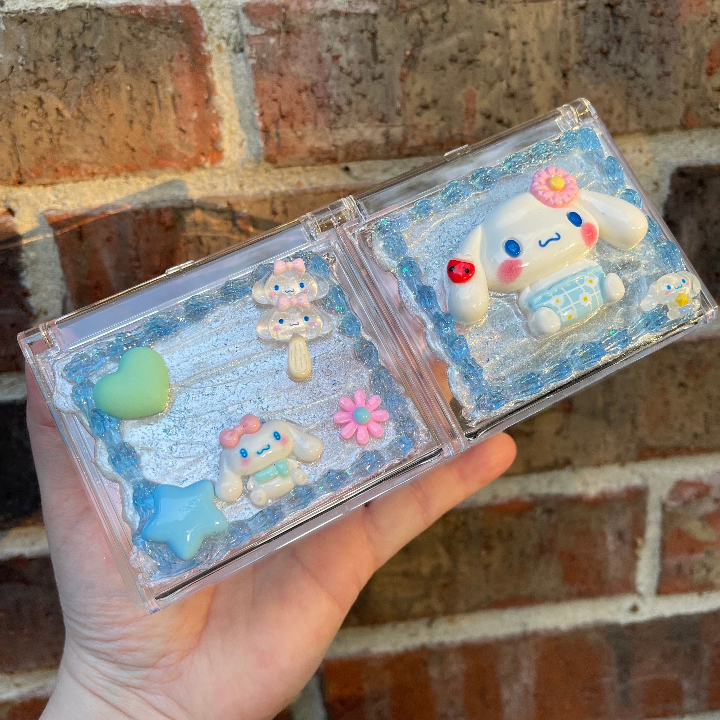 Custom Sanrio Acrylic Organizer Decoden Box W/ Partition Cute Gift ...