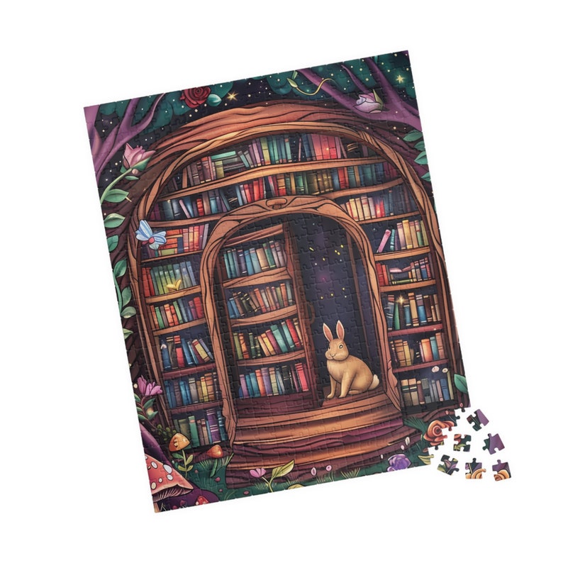 Enchanted Forest Book Shelves Jigsaw Puzzle | 1000 Piece Puzzle | 500 ...