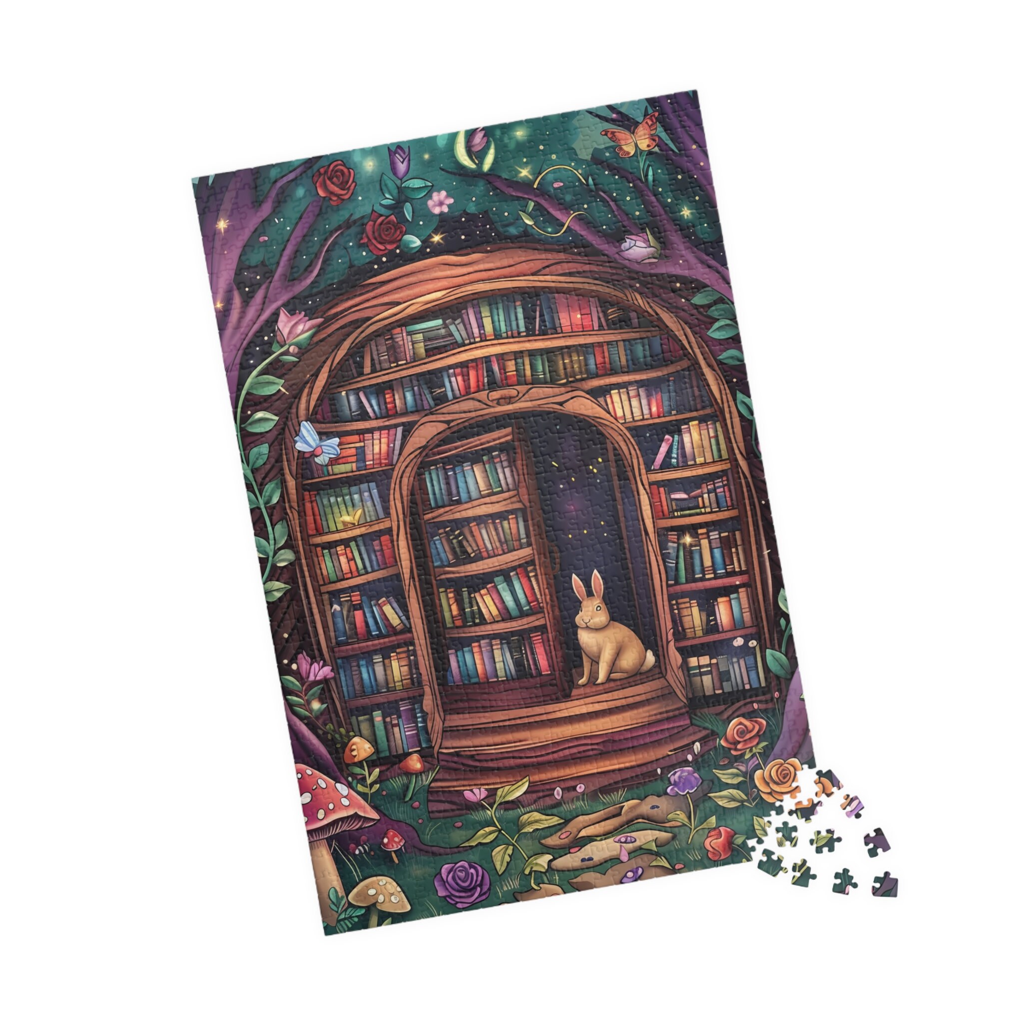 Enchanted Forest Book Shelves Jigsaw Puzzle | 1000 Piece Puzzle | 500 ...