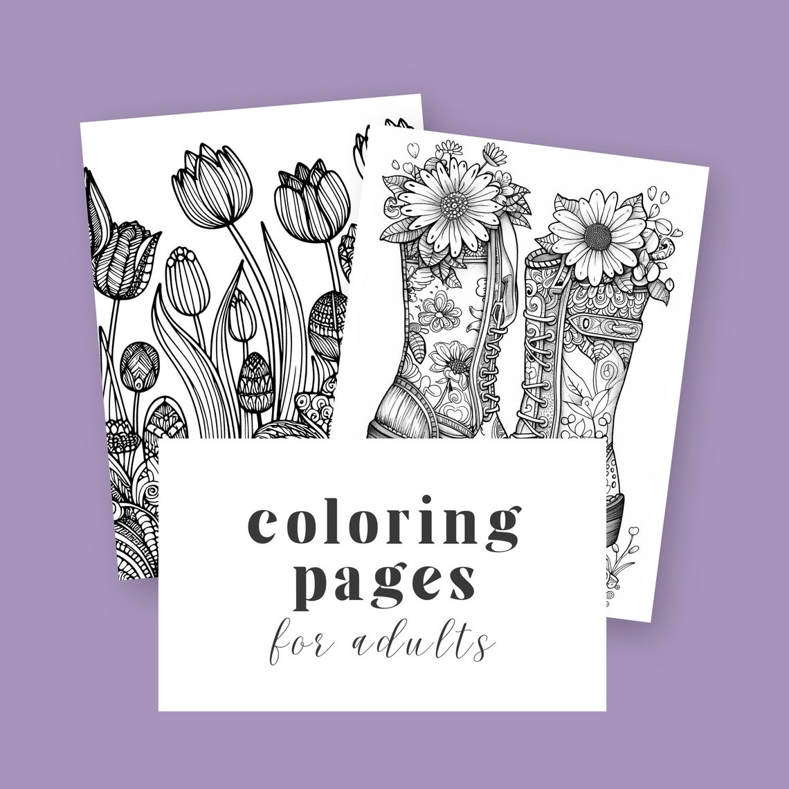 Easter Zentangle Coloring Pages, Spring Coloring, Perfect for Adults ...