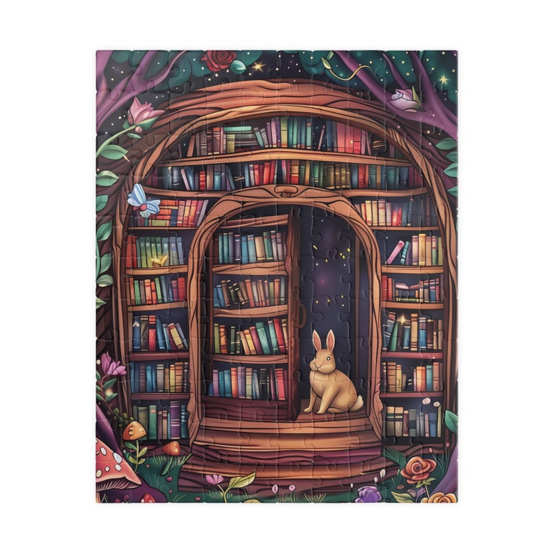 Enchanted Forest Book Shelves Jigsaw Puzzle | 1000 Piece Puzzle | 500 Piece | Puzzle Gift ...