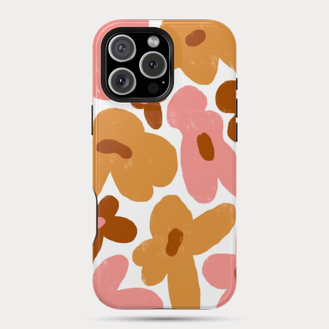 Magsafe Cases for iPhone Floral Pink Fall Autumn Trendy Cute, Magsafe ...