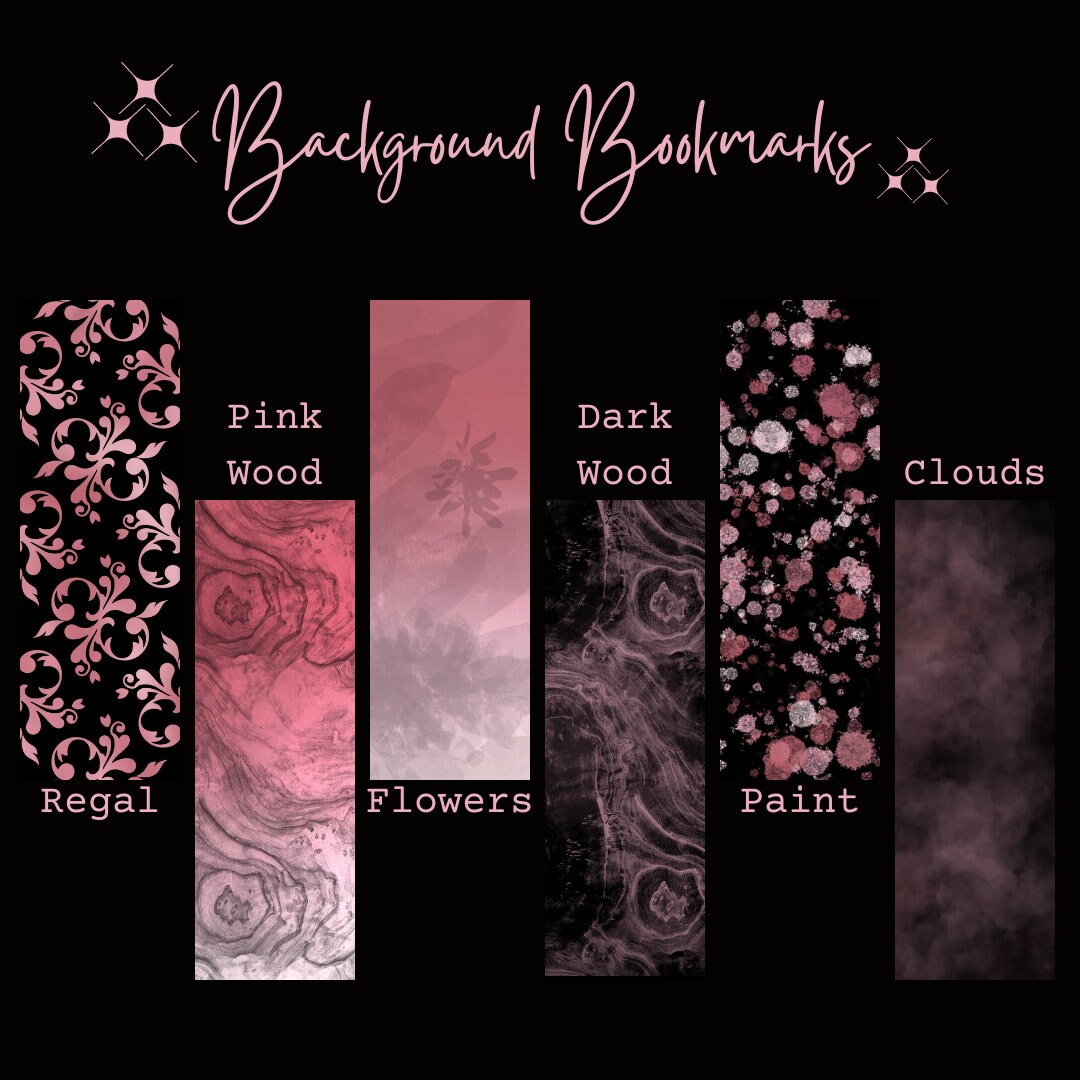 Backgrounds Bookmarks - Etsy