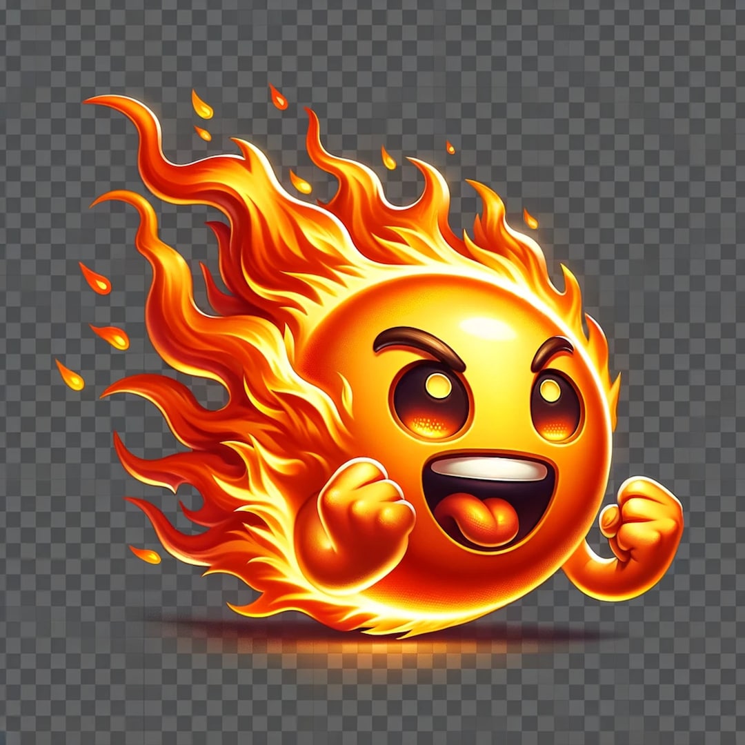 Fire Emoji Clipart - Etsy