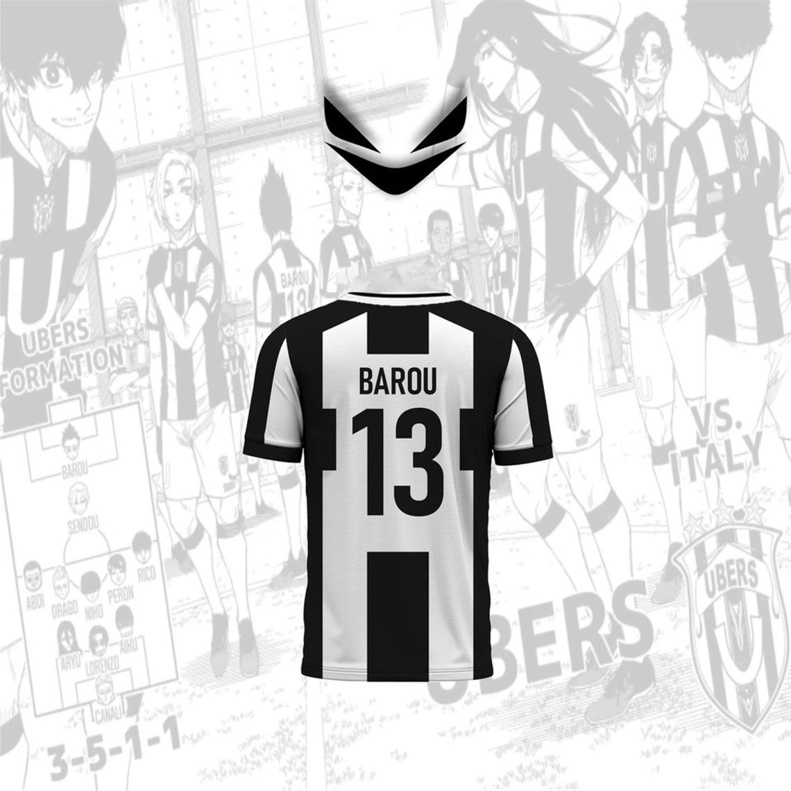 Buy Blue Lock Ubers Anime Jersey: Stylish and Iconic Gear for Fans - Etsy