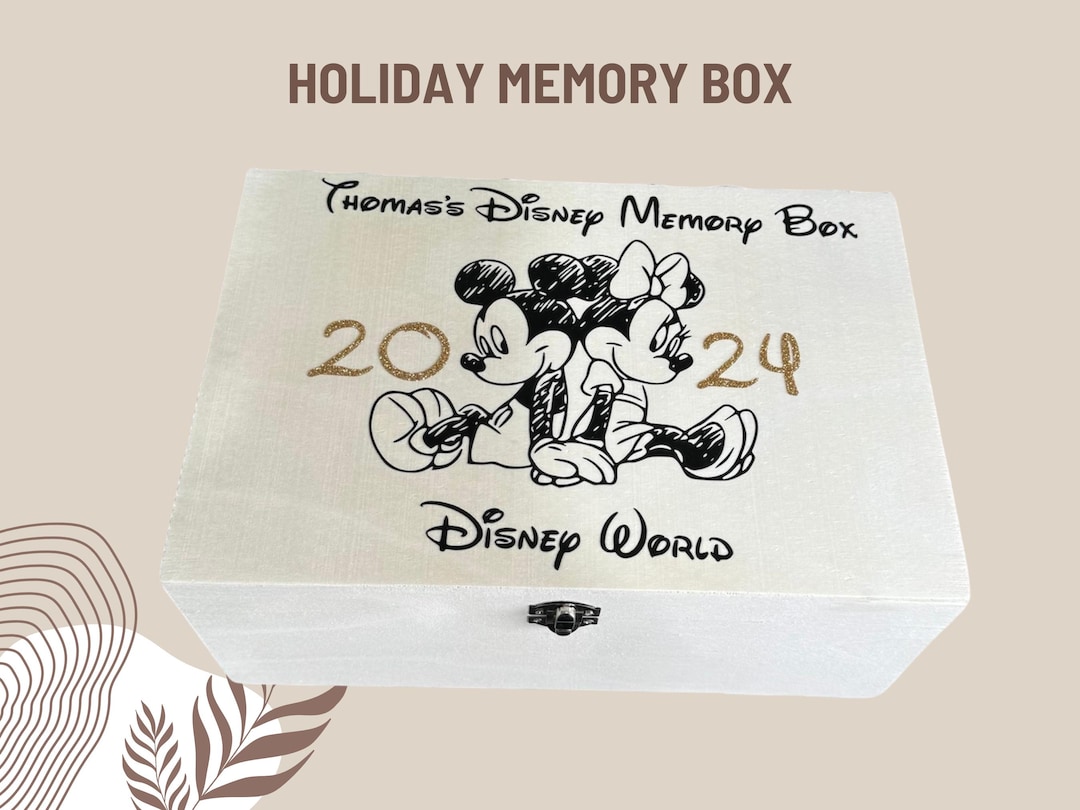 Holiday Memory Box Paris California Disneyland Disneyworld Personalised ...