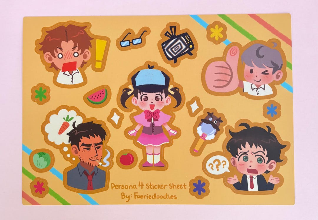 P4 Dojima Family Sticker Sheet - Etsy
