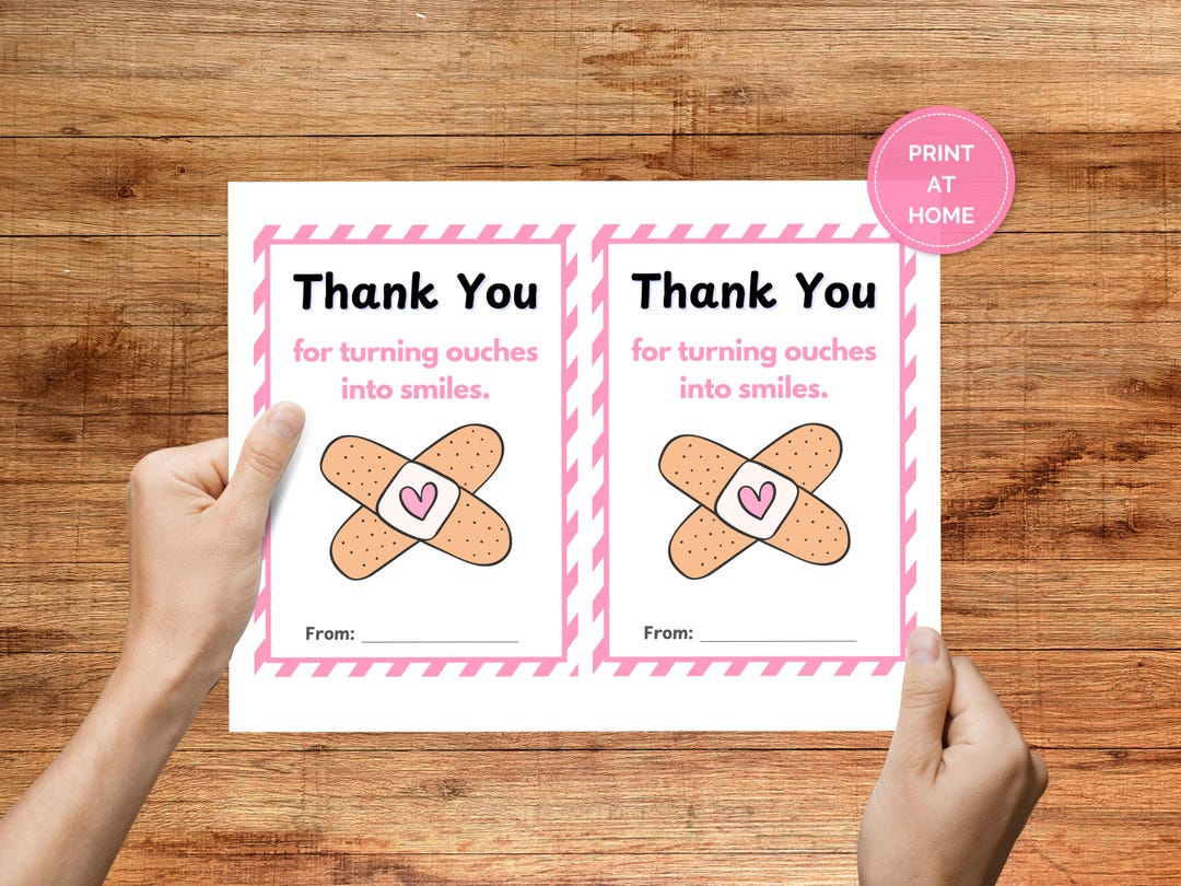 Nurse Appreciation Gift Card Holder, Printable Gift for School Nurse ...