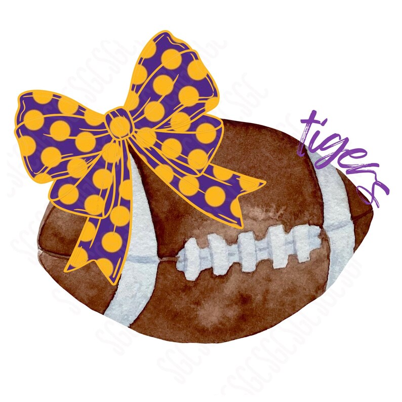 LSU Tigers Football Bow-instant Digital Download - Etsy