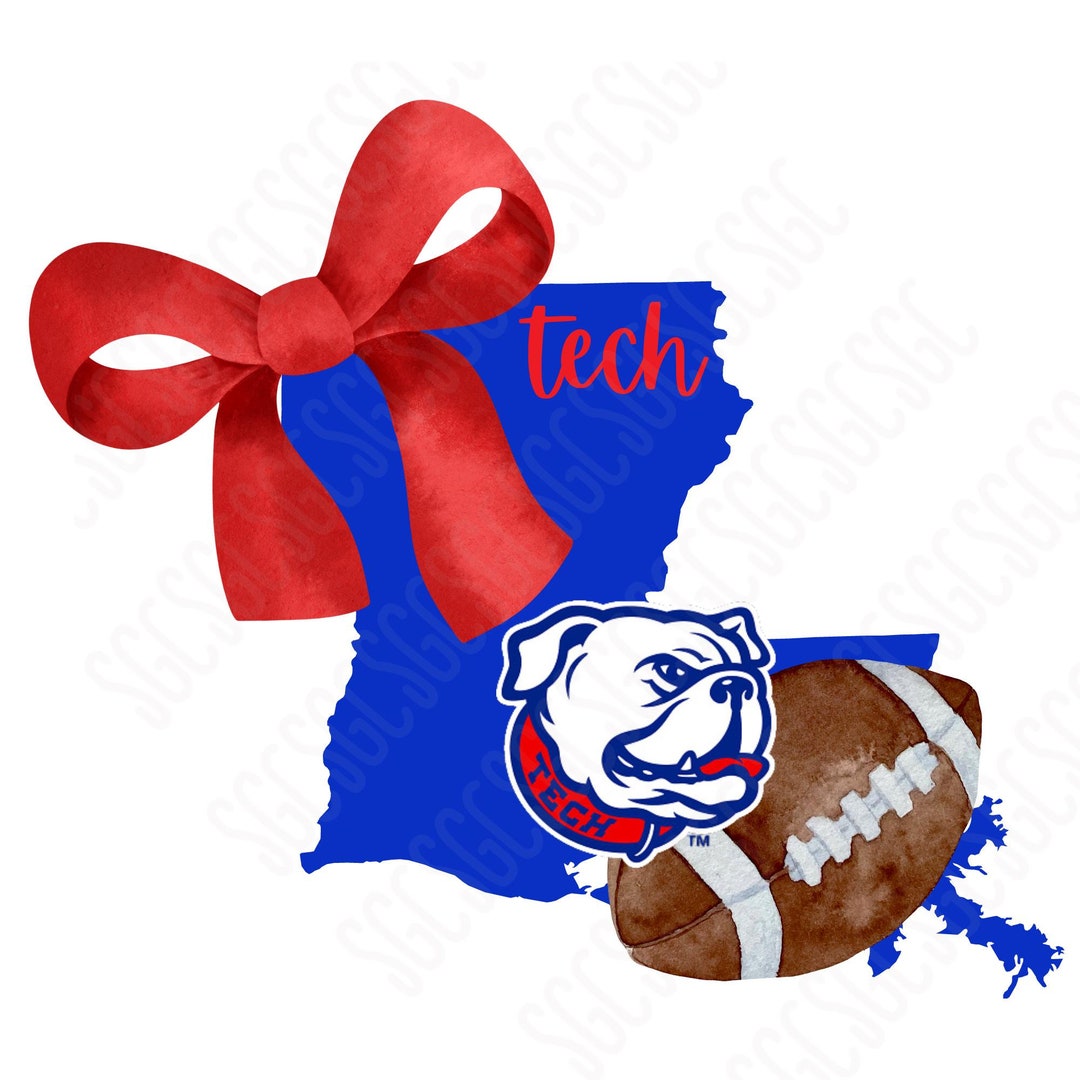 LA Tech Preppy Football-png-instant Digital Download - Etsy