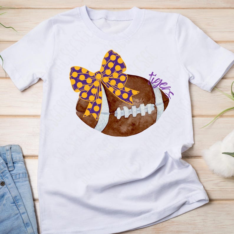 LSU Tigers Football Bow-instant Digital Download - Etsy