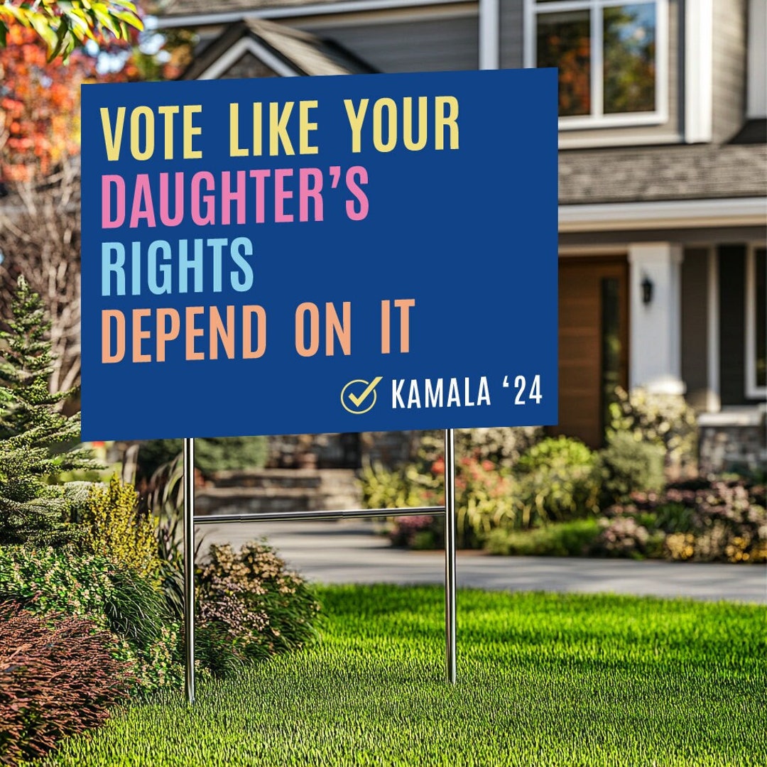 Harris Walz Yard Sign, Kamala Harris Yard Sign, Harris Walz Election ...