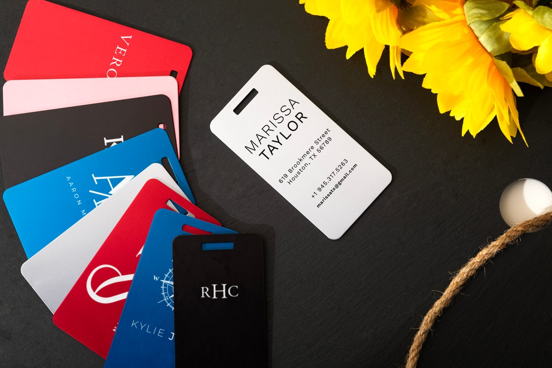 Personalized Luggage Tag, Monogrammed Luggage Tag, Custom Gifts for Mom ...