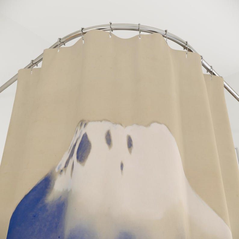 Minimalist Mount Fuji Shower Curtain – Vintage Japanese Fine Art Print ...