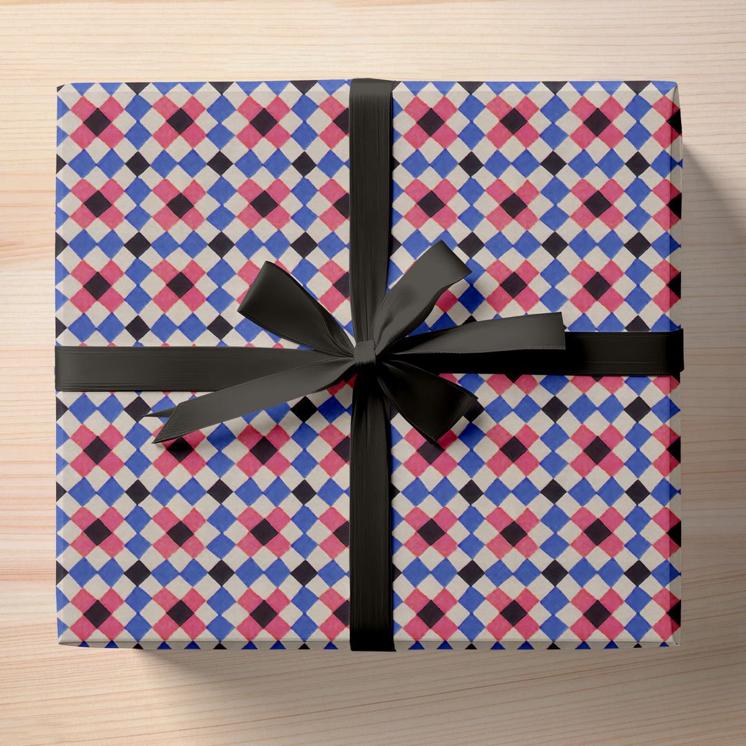 Vintage Japanese Gift Wrap – Graphic Retro Print Wrapping Paper Roll ...