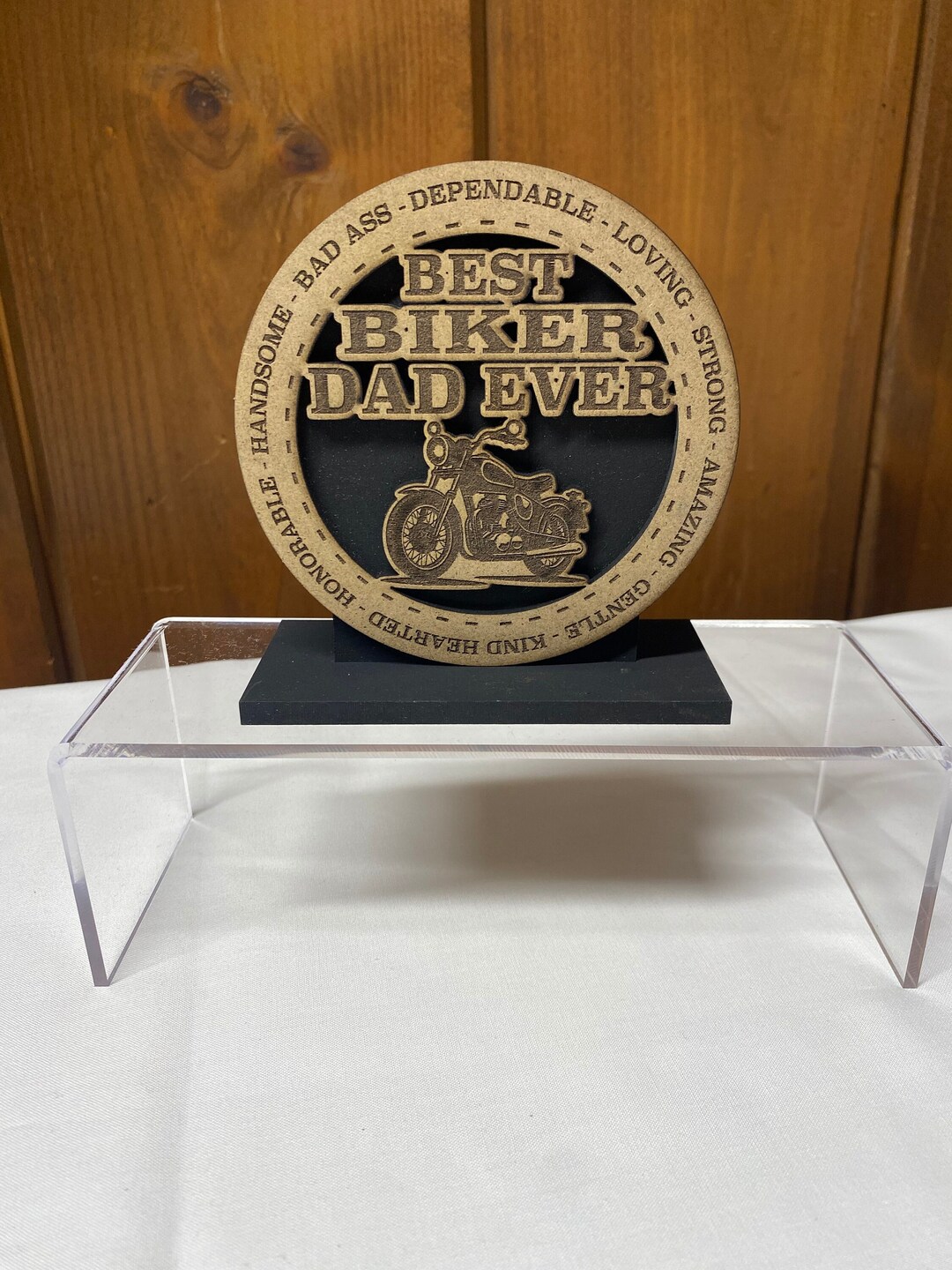 Best Biker Dad Ever With Full Spelling of Bad Ass - Etsy