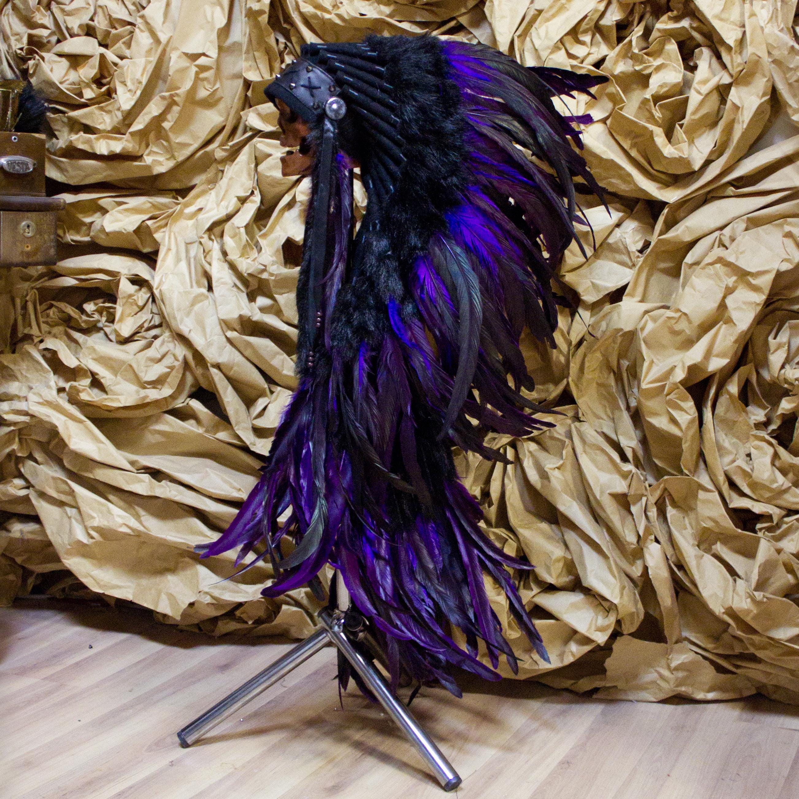 Authentic Indian Headdress — Feathered Native American Inspired Costume ...