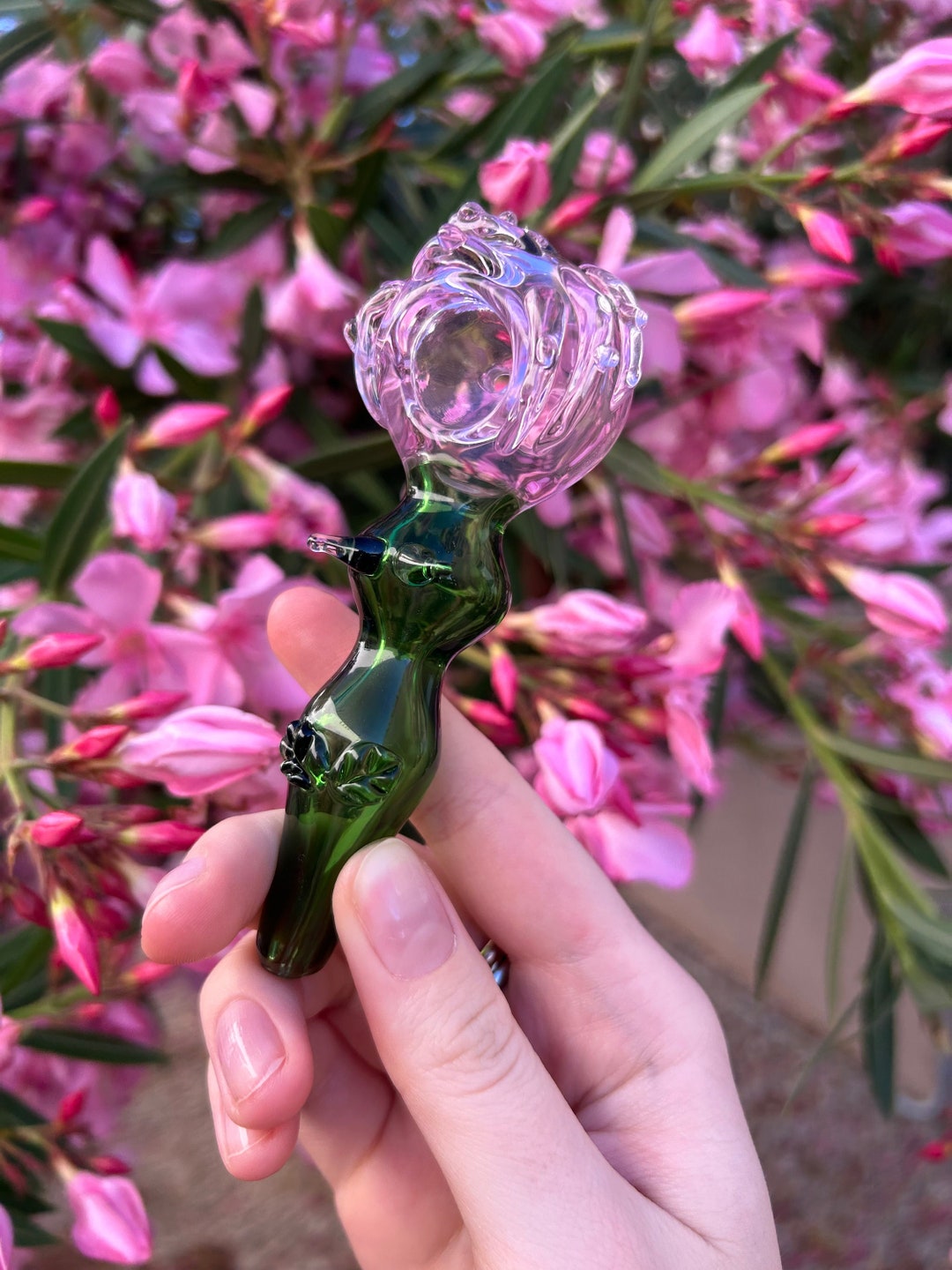 Rose Hand Pipe, Girly Handmade Pipe, Pink Pipe, Tobacco Pipe - Etsy