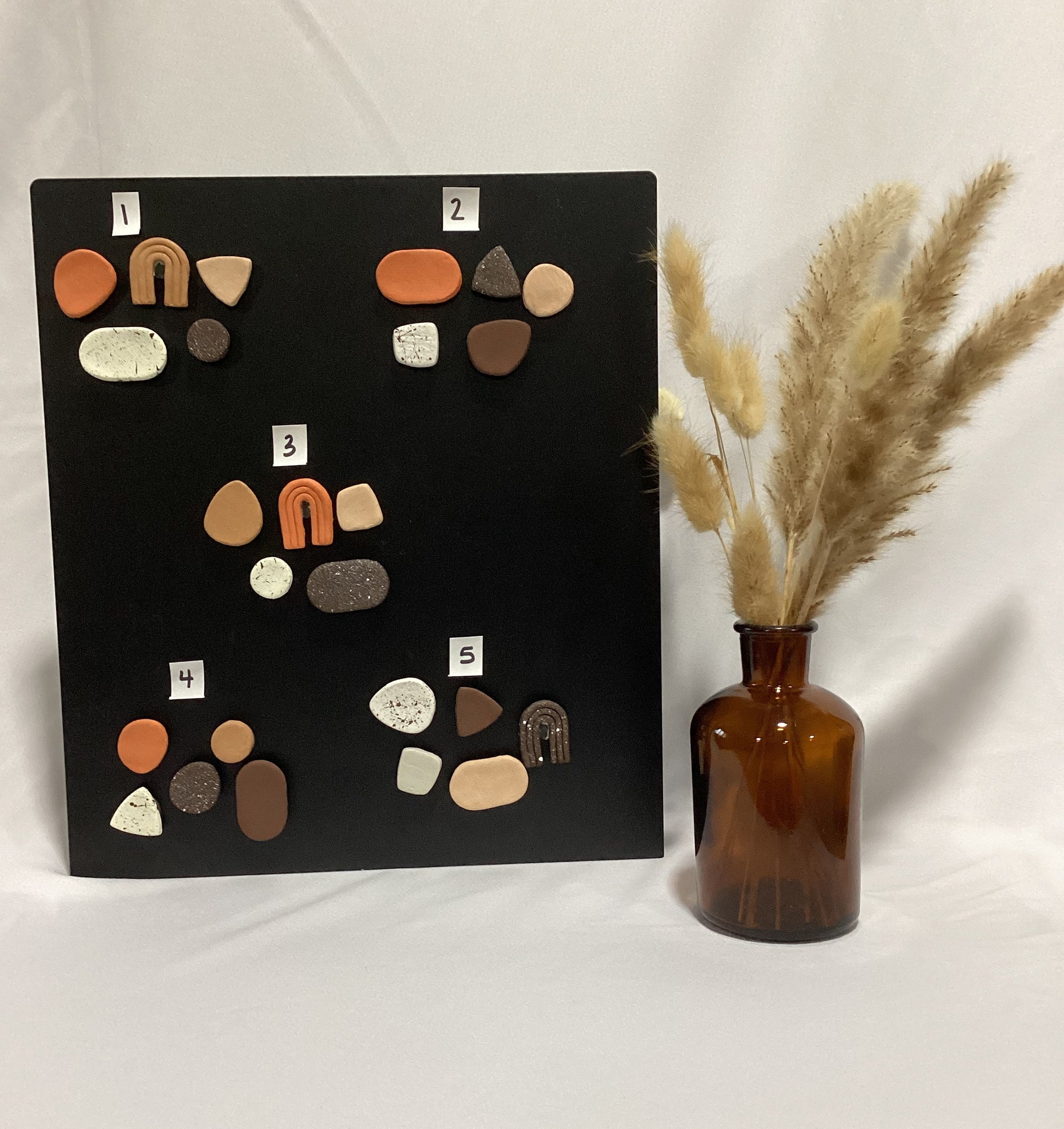 5pcs/set Clay Fridge Magnets/boho Style Decor Magnets/handmade Gift ...