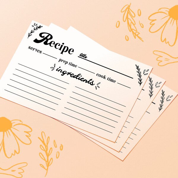 Illustrated Recipe - Etsy