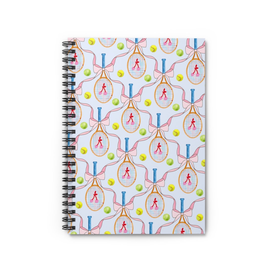 Tennis Notebook Cute Sspiral Notebook Preppy Journal Everyday ...