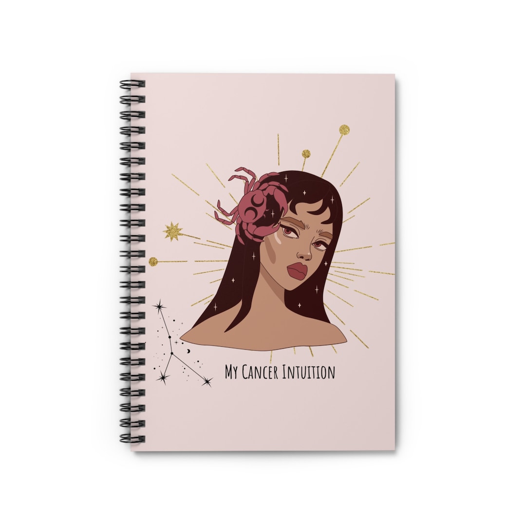 Cancer Zodiac Notebook: Astrology Gift, Ruled Line Spiral Journal - Etsy
