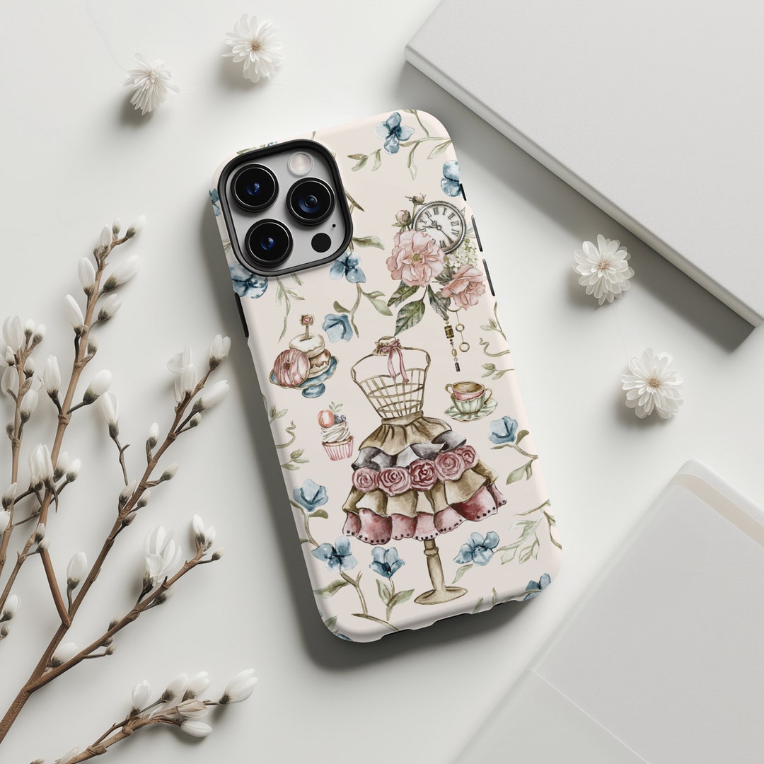 Vintage Phone Case Floral Case Aesthetic Retro Style Case Cute Case ...