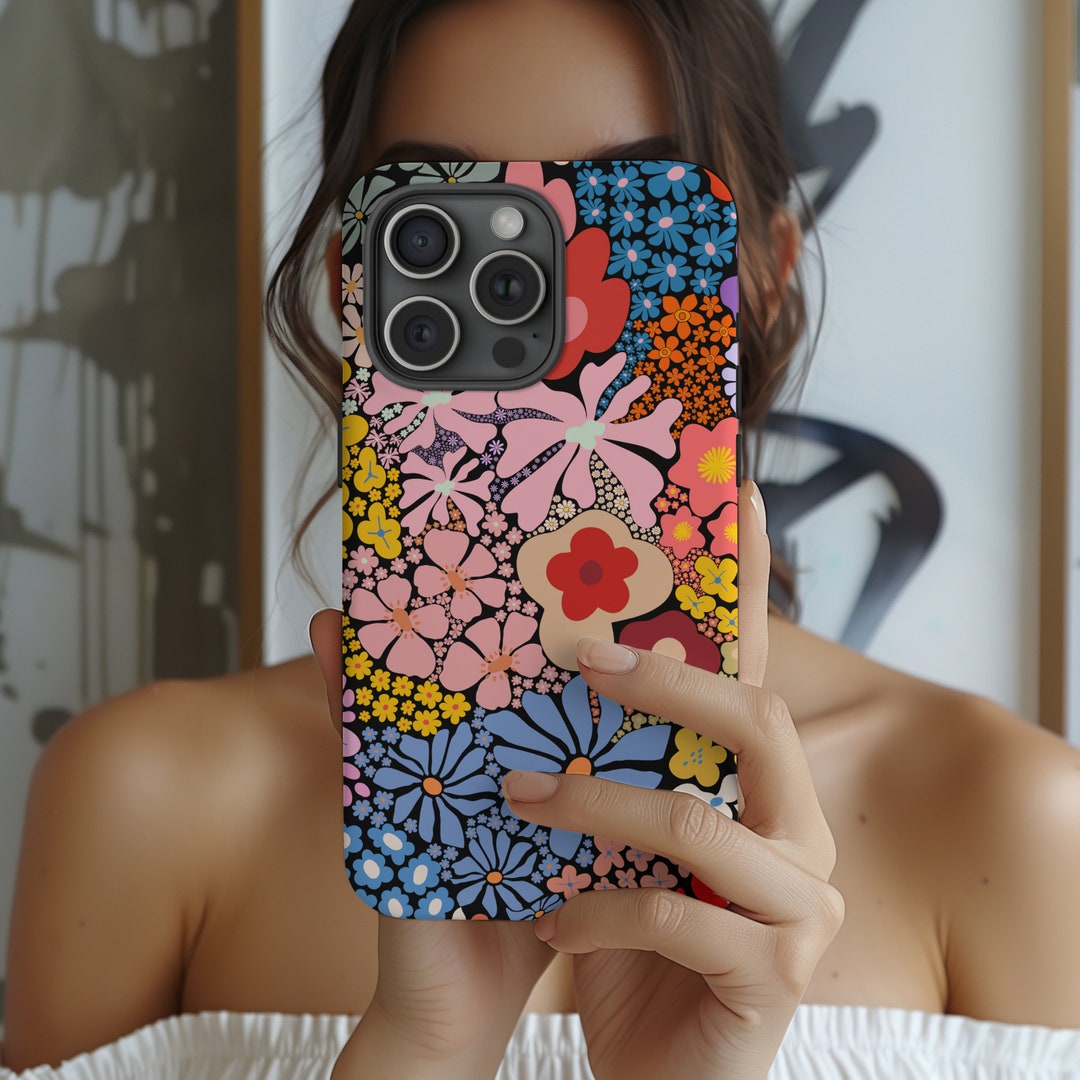 Retro Floral Phone Case Vintage Preppy Aesthetic Cute Phone Case ...