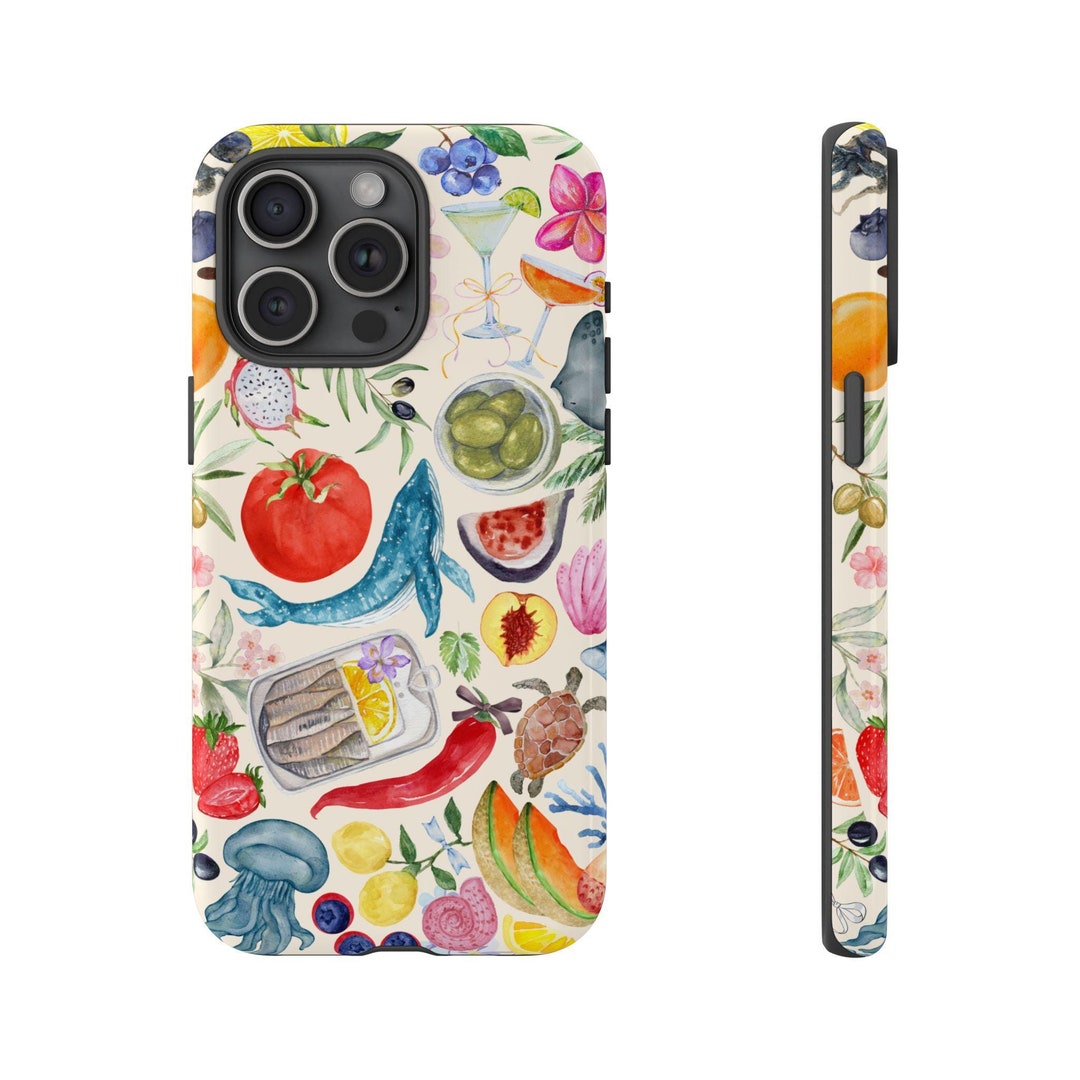 Summer Phone Case Cute Mediterranean Case Trendy Phone Cover Sea Life ...