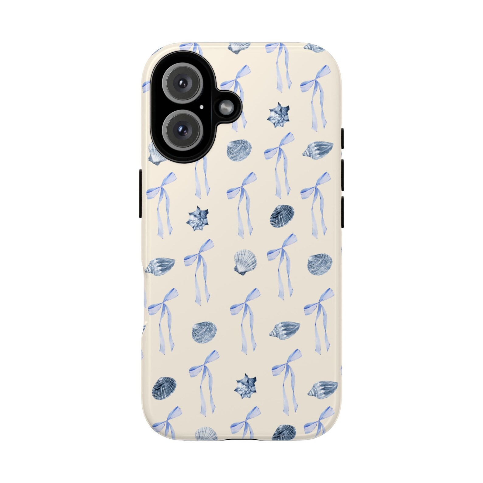 Coastal Seashell Bow Pattern Phone Case: Iphone, Samsung, Pixel - Etsy