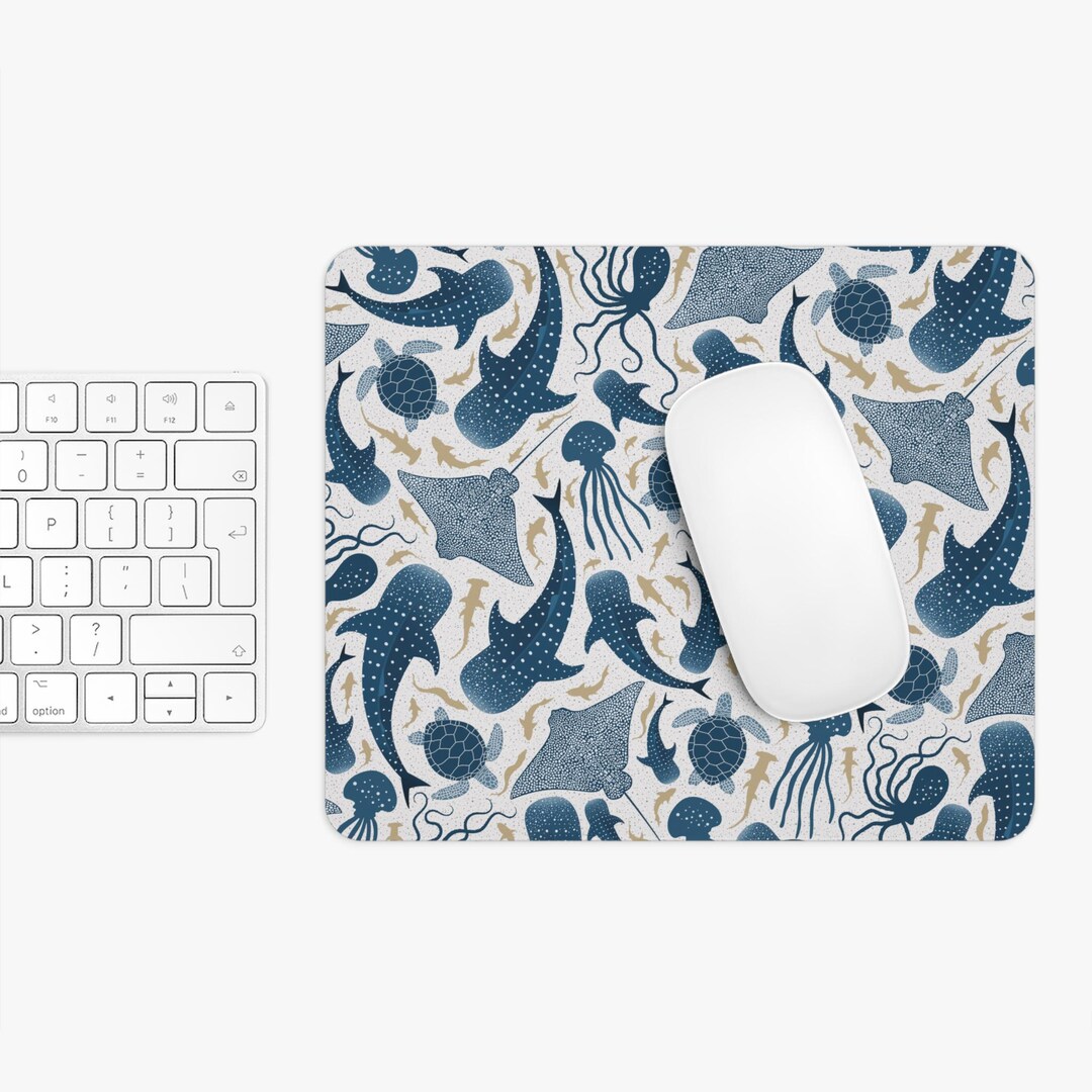 Whale Shark Mouse Pad: Marine Life Coastal Desk Decor - Etsy