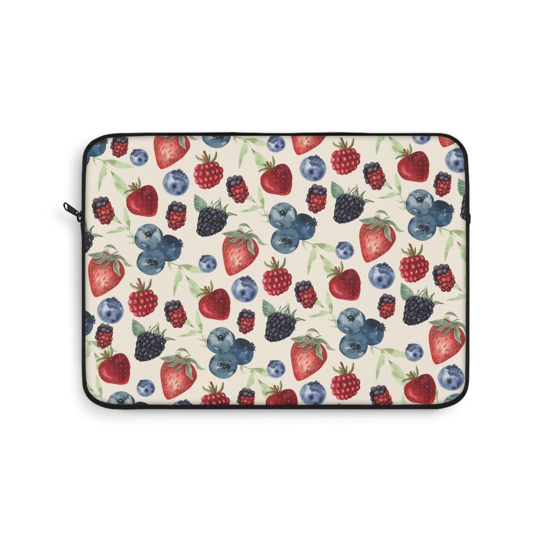 Berry Pattern Laptop Sleeve, MacBook Case - Etsy