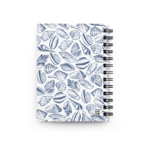 Personalized Minimalist Seashell Oyster Notebook Elegant Line Art for ...