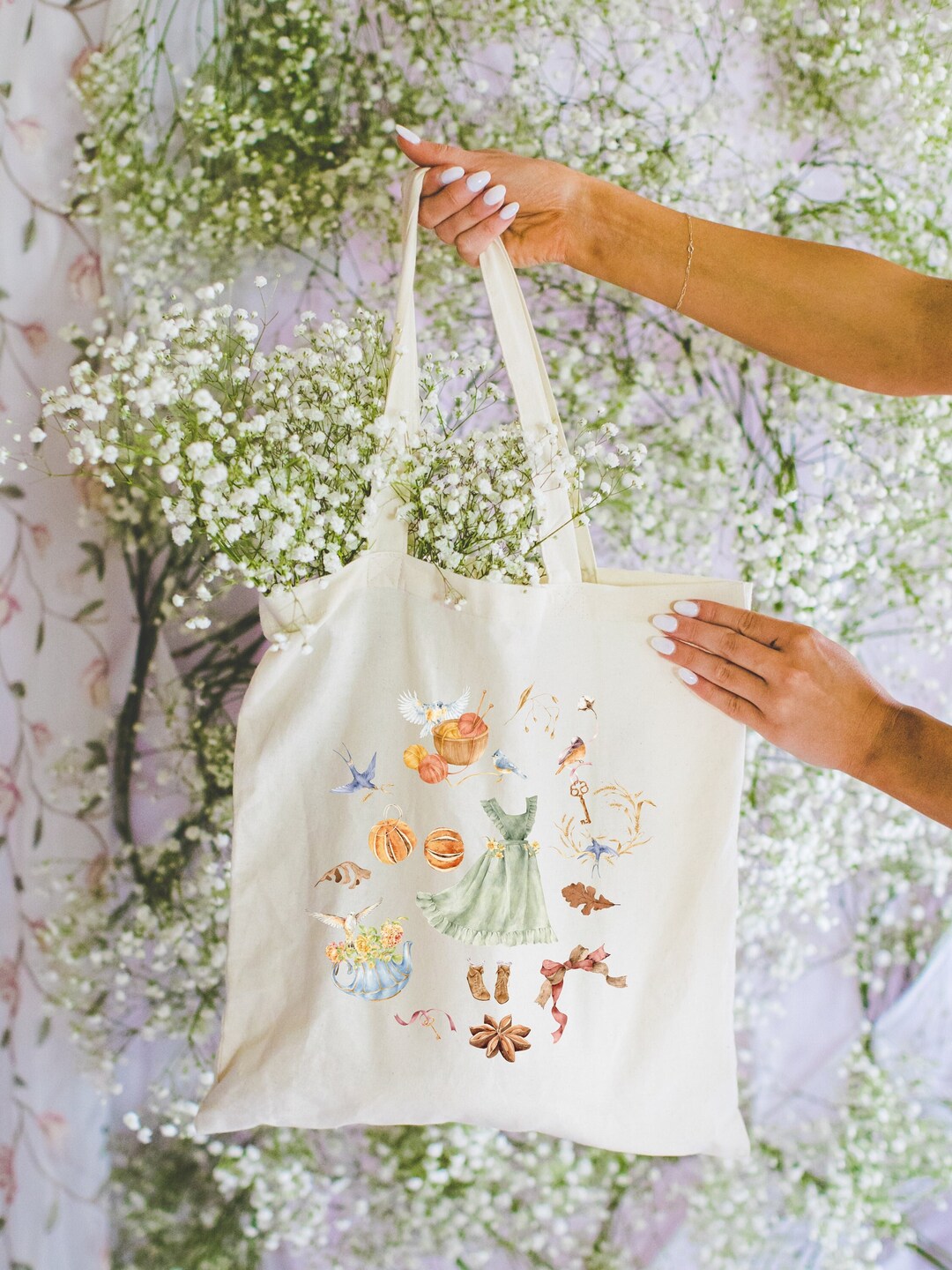 Cottagecore Tote Bag Fall Tote Bag Cute Tote Bag Aesthetic Tote Bag ...