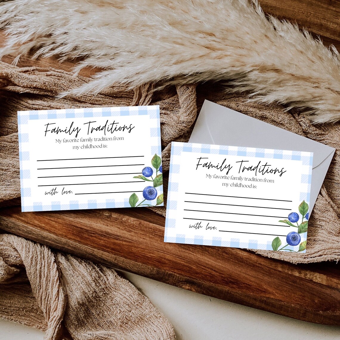 Berry Sweet Family Traditions Sign and Cards, Baby Shower, Share a ...