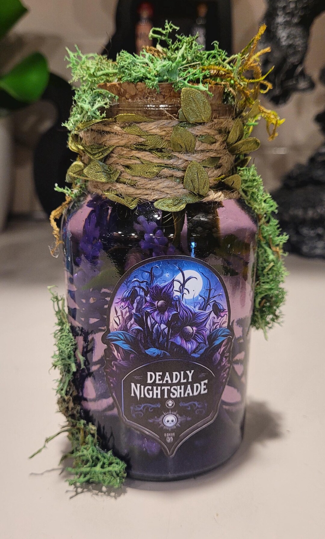 Deadly Nightshade! (design #2) Magical Apothecary Glass Potion ...