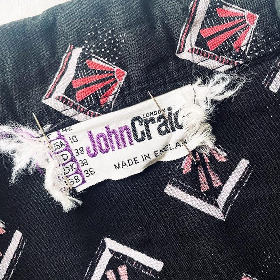 1970s Original John Craig Shirt with Dagger Collar / … - Gem