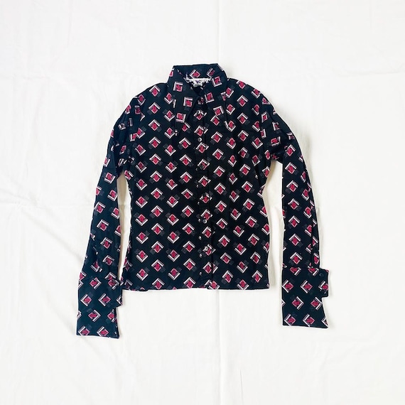 1970s Original John Craig Shirt with Dagger Collar / … - Gem